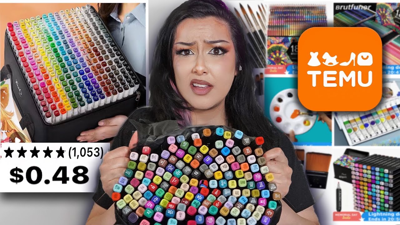 I Tested Temu S Disturbingly Cheap Art Supplies Is It A Scam Youtube