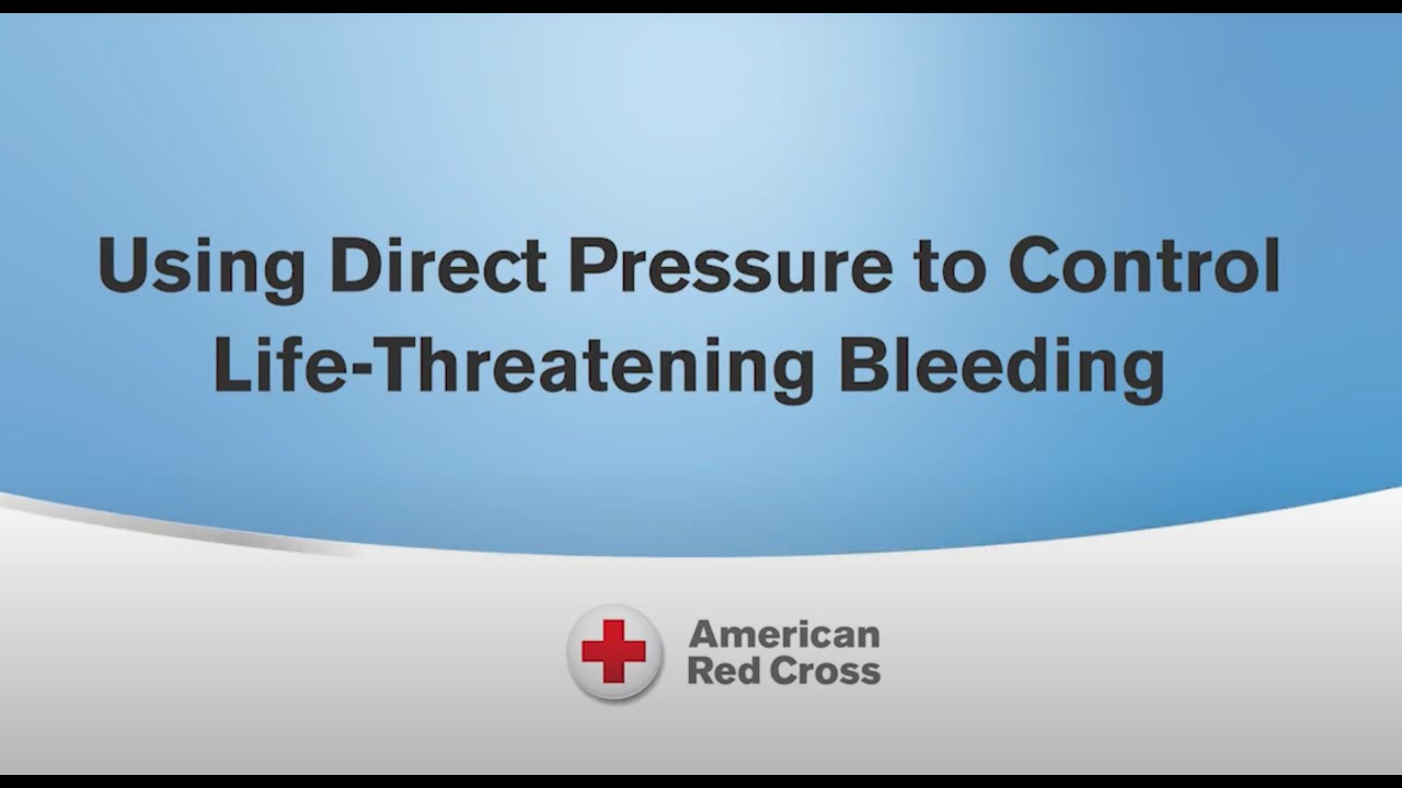 Pressure To Stop Bleeding