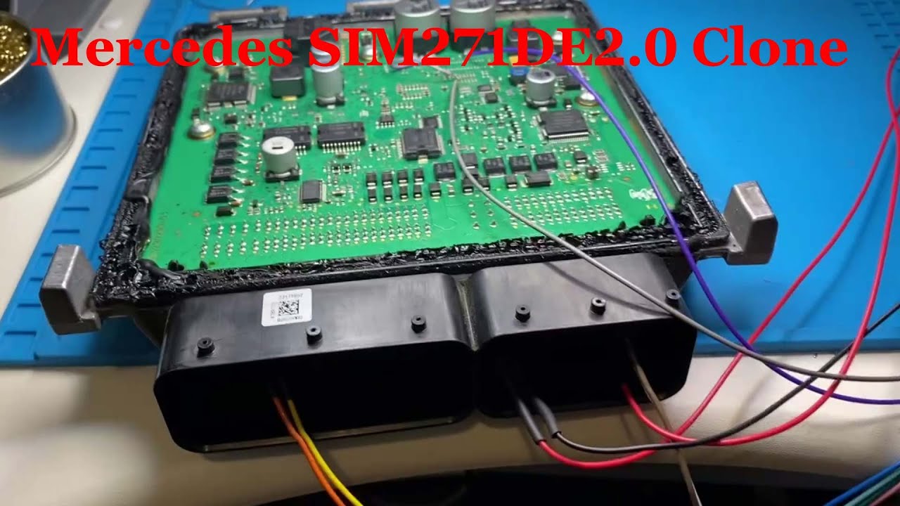 Mercedes Benz C250 Sim271de2 0 Ecm Cloning Using Hexprog Youtube