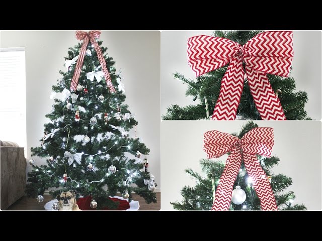 Diy Christmas Tree Topper Bow