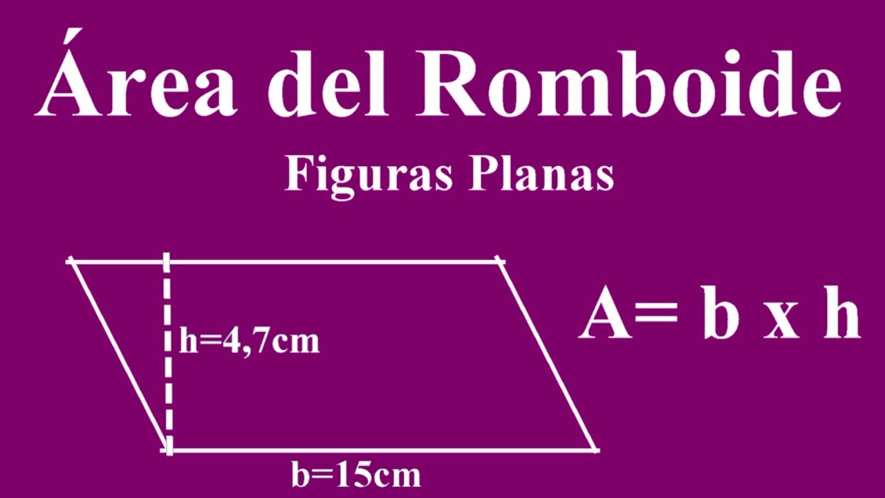 área De Un Romboide En Educación Primaria Youtube