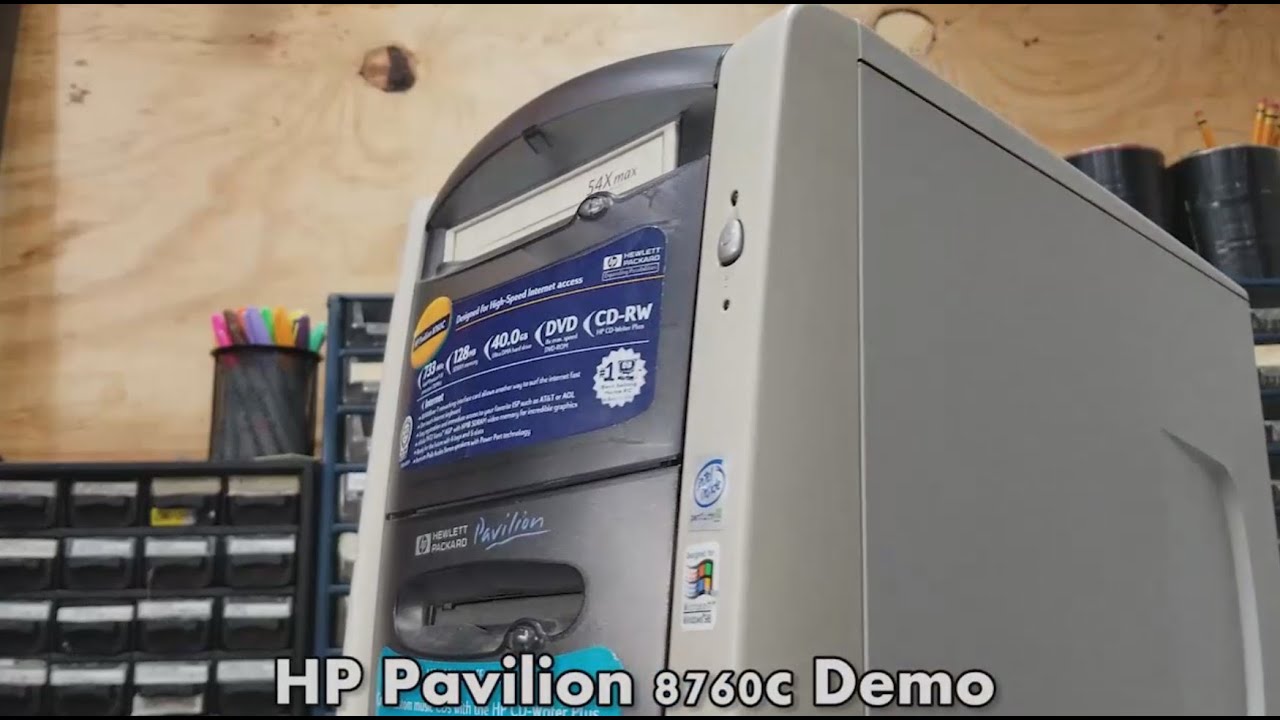 Hp Pavilion 8760c Retro Windows 98 Gaming Pc Demo Youtube