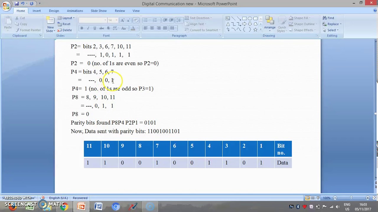 Channel Coding Hamming Code Youtube