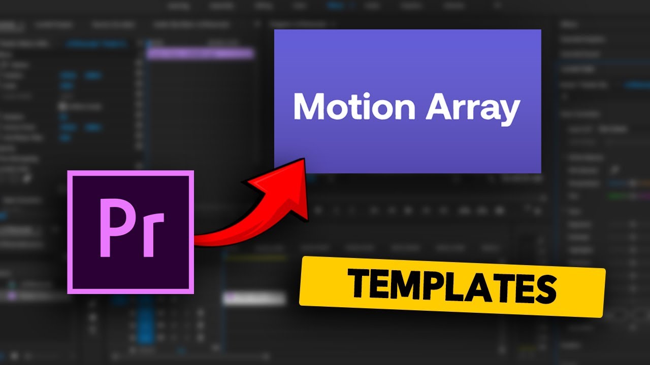 How To Add Motion Array Templates In Premiere Pro 2024 Youtube