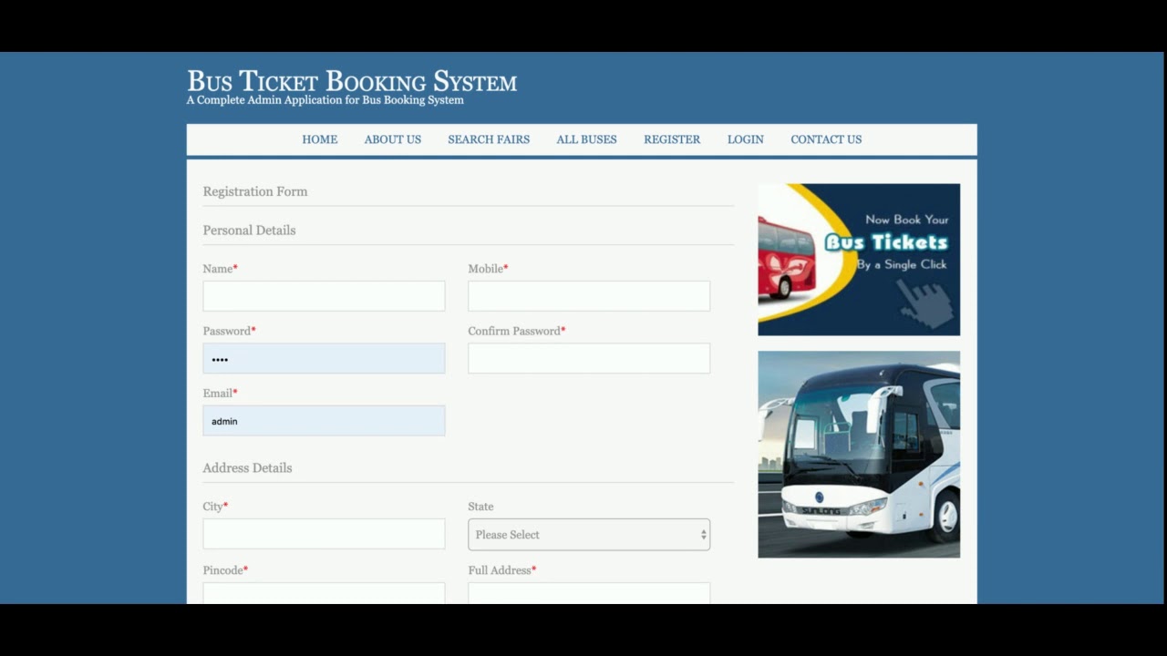 Bus Ticket Booking System Java Jsp Servlet Project Java Jsp Crud