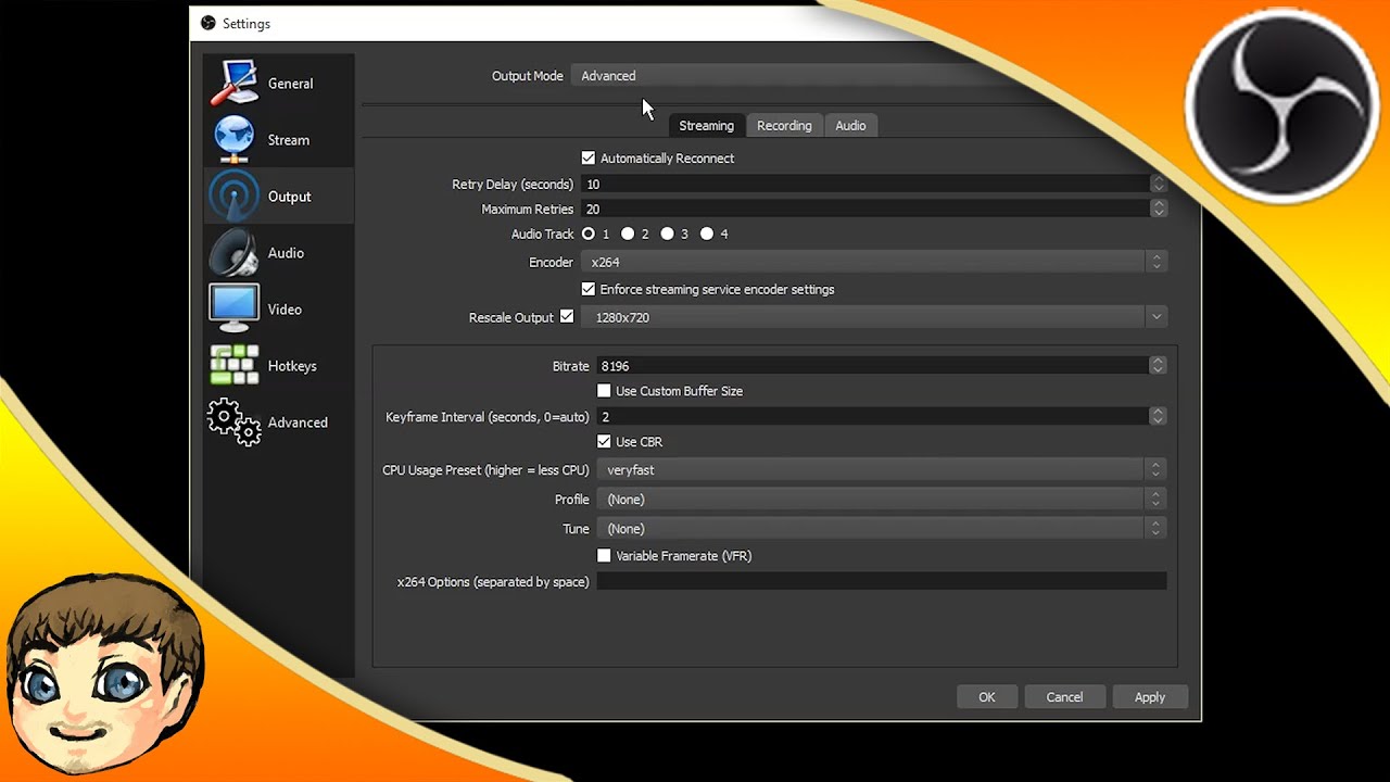 Obs Studio Tutorial Best Recording Settings Obs Multiplatform Guide