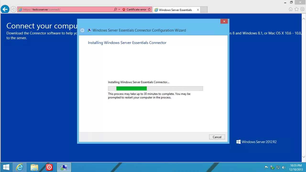 Connect To Windows Server 2012 R2 Essentials In Workgroup Mode Without