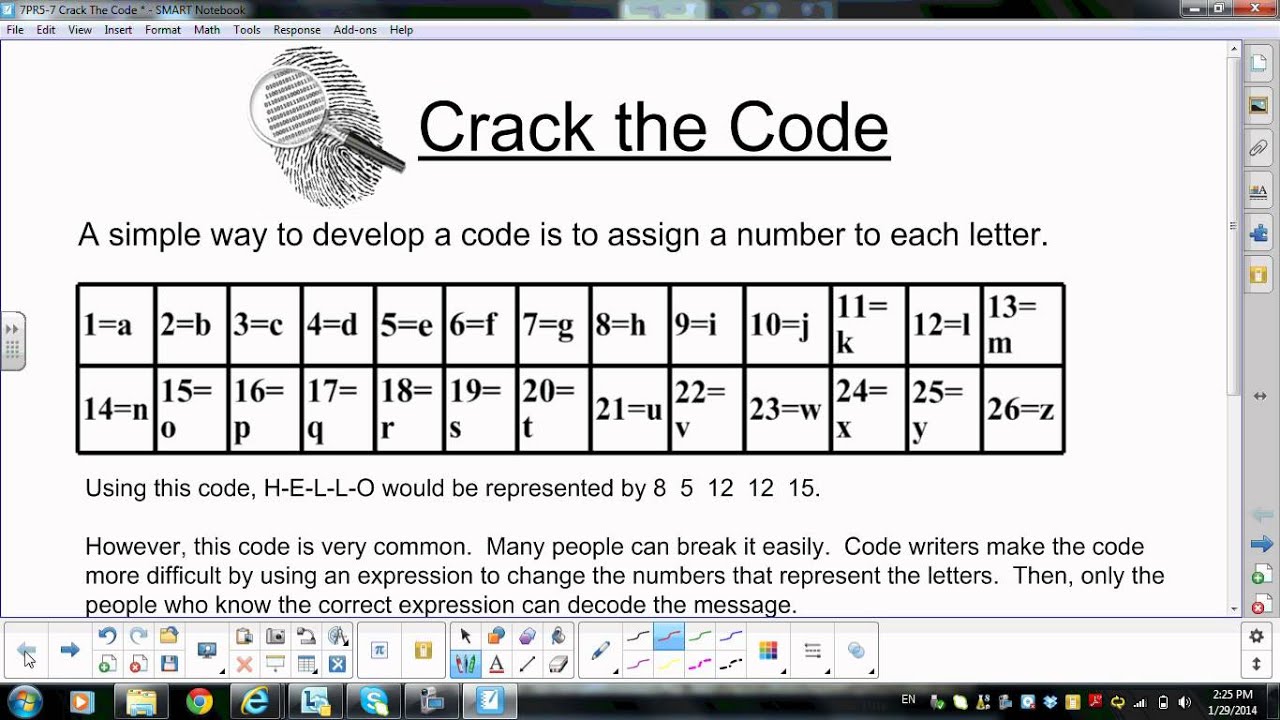 Deciphering Numbers Into Letters