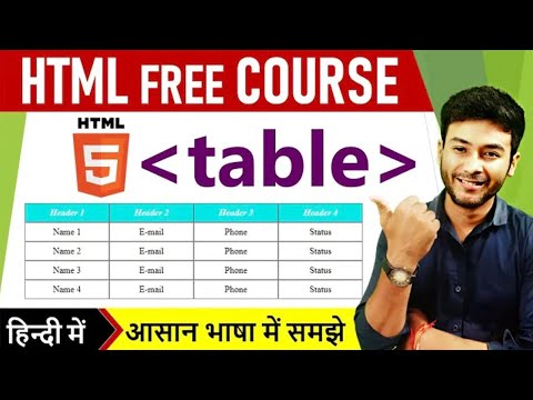 Table In Html Table Tr Th Td Html Full Course How To Create
