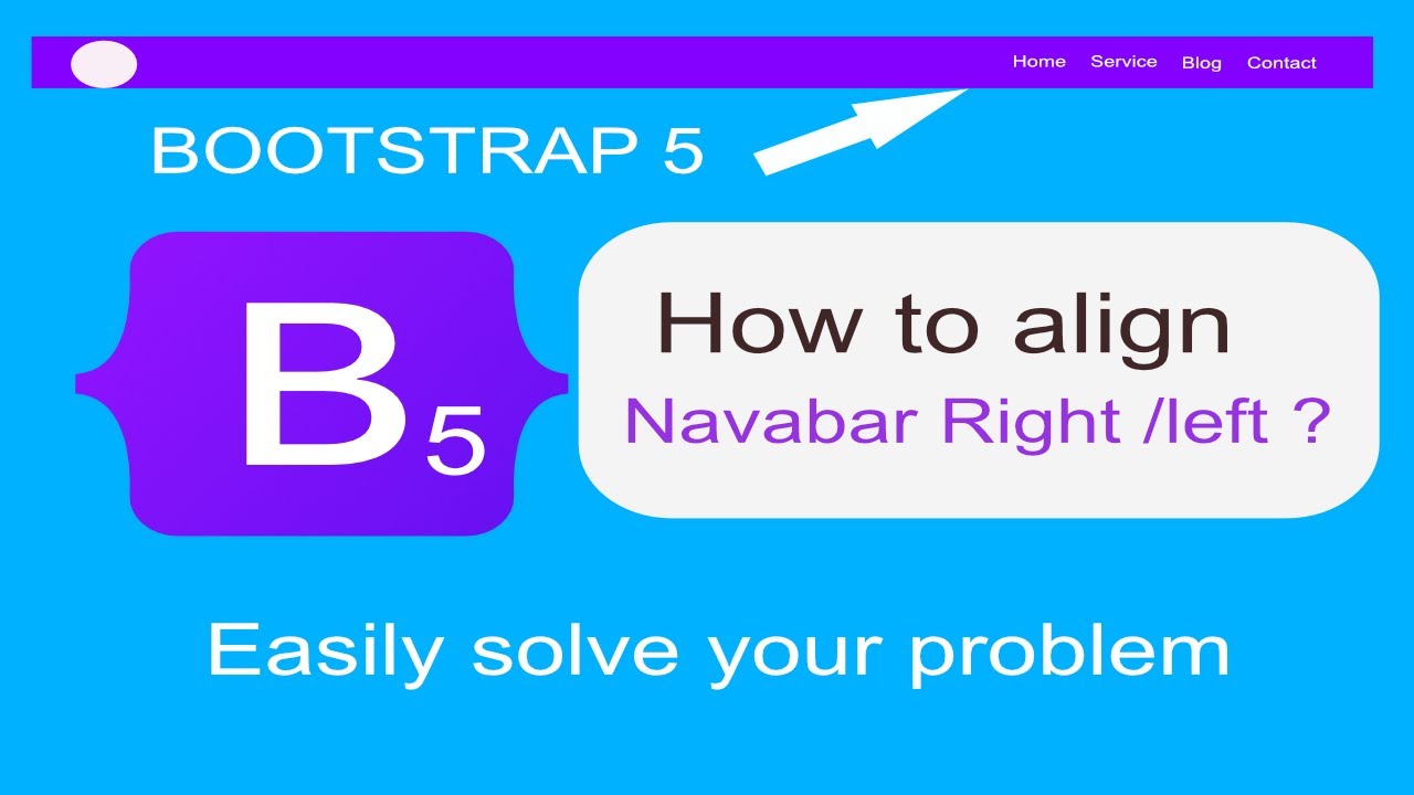 Bootstrap 5 Navbar Align Right Youtube