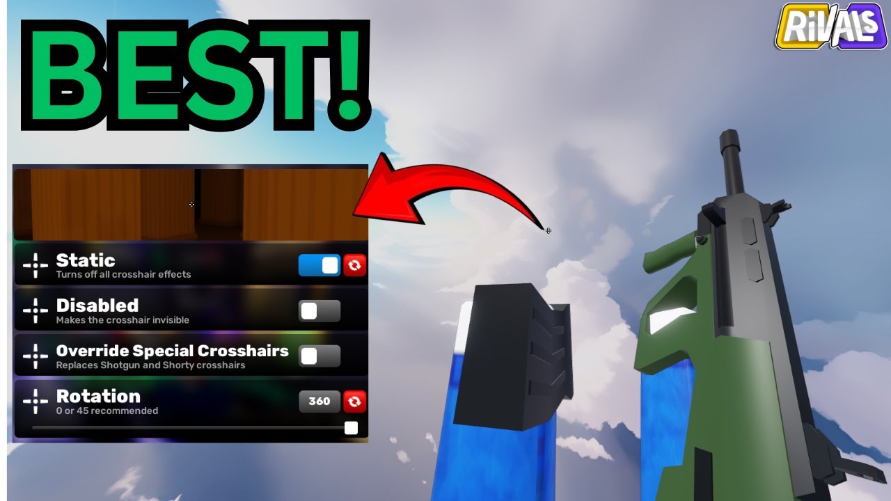 How To Make The Best Crosshair In Roblox Rivals Youtube