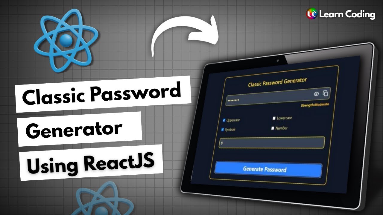 Build A Random Password Generator App Using React Js Web Development
