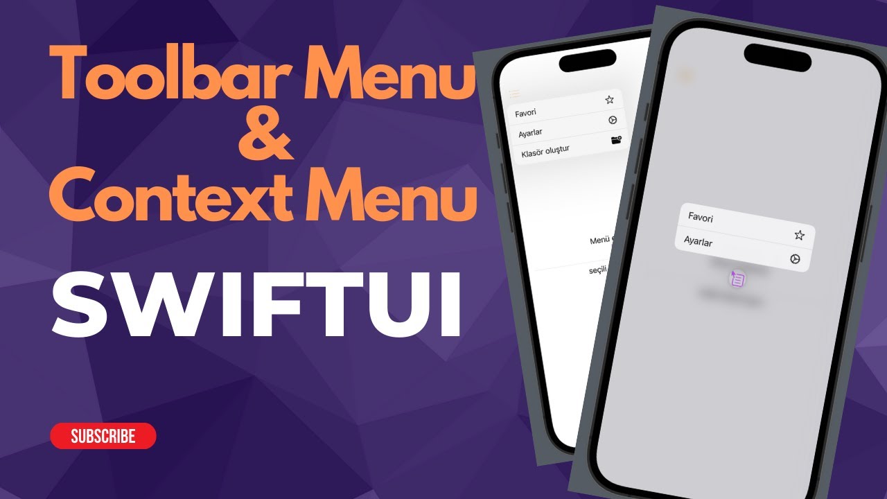 Swiftui Toolbar Menu Context Menu Youtube