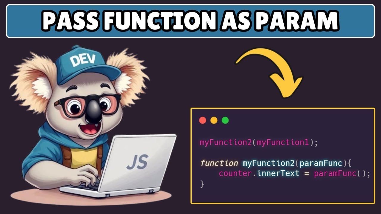 How To Pass Function Name As Parameter In Javascript Youtube