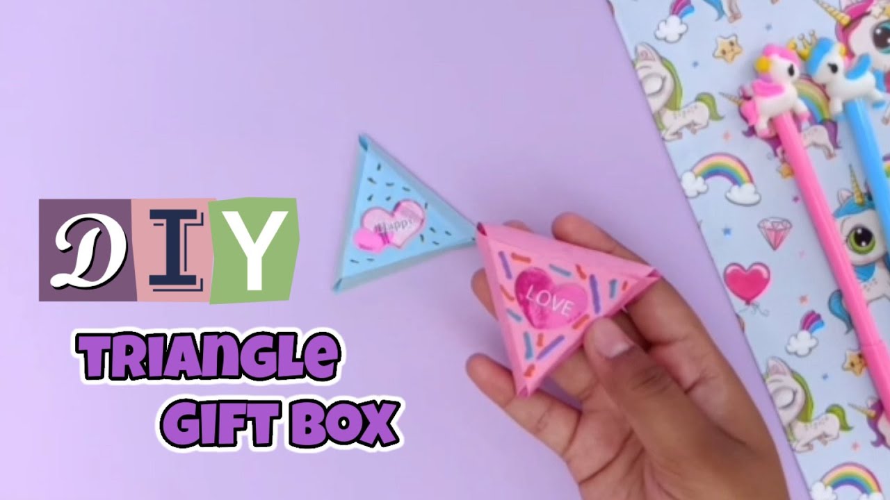 Diy Triangle Gift Box рџћѓ Diy Gift Box Ideas Easy To Make Viral Youtube