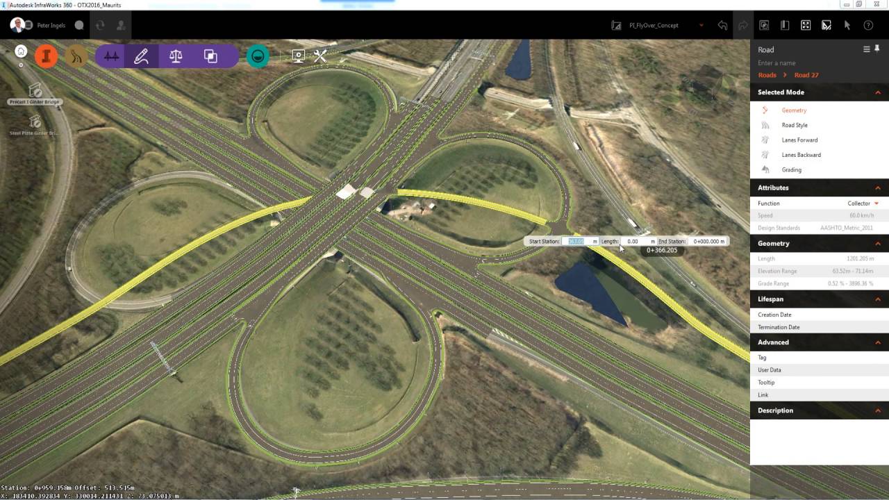 01 Infraworks 360 Conceptual Road And Bridge Design Youtube