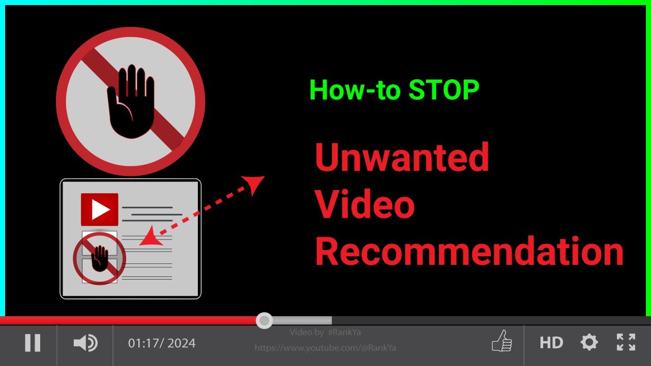 How To Stop Youtube Recommending Unwanted Videos Youtube
