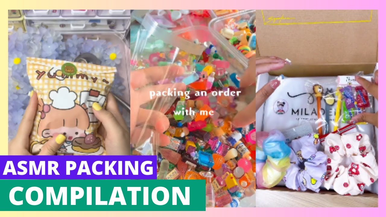 Asmr Packing Tiktok Compilation 5 Youtube