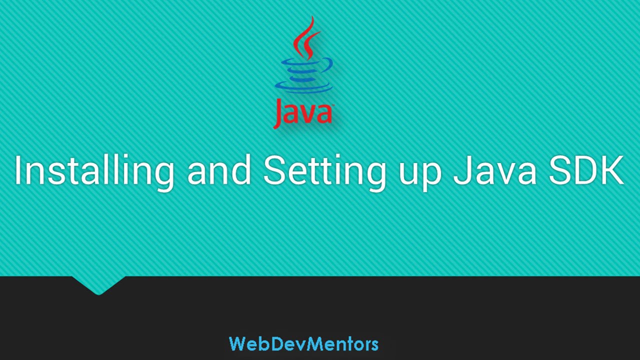 4 Installing And Setting Up Java Sdk Jdk Youtube