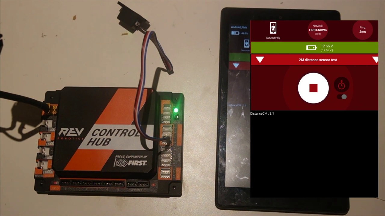 Rev 2m Distance Sensor Configuration And Programming Youtube