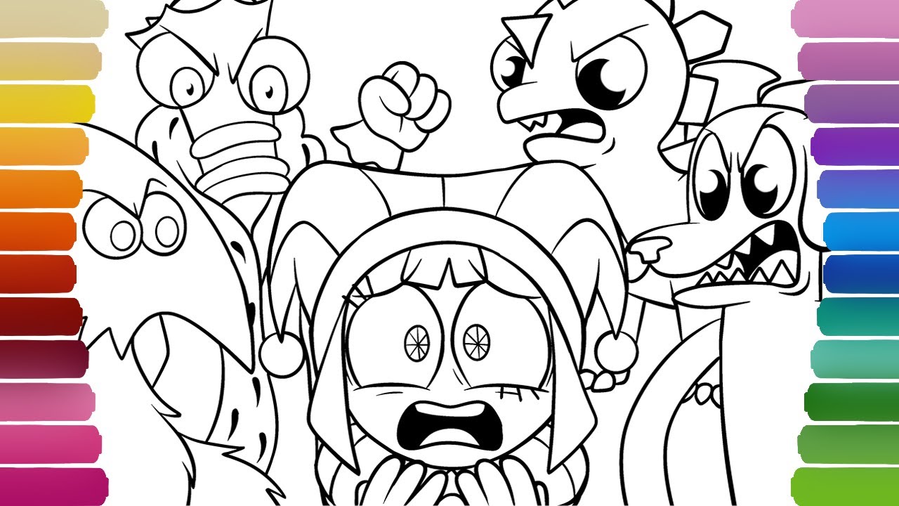 The Rejected Of Amazing Digital Circus Unoficial Coloring Pages How