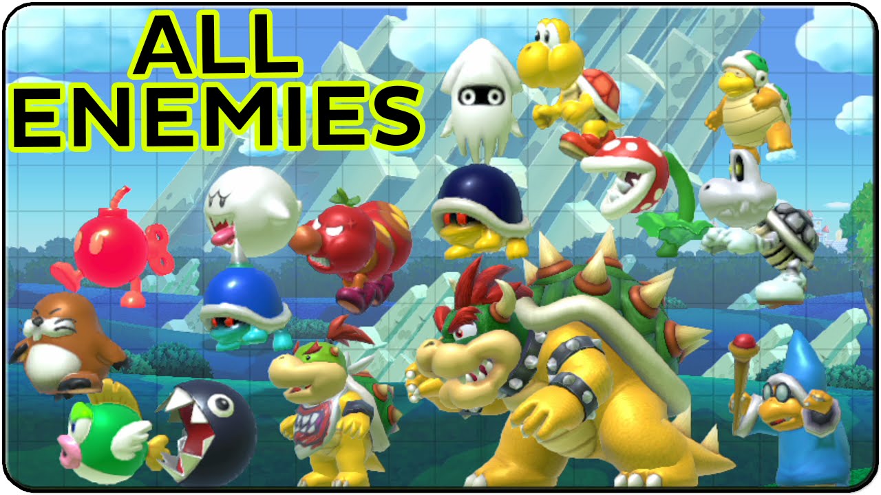 Super Mario Maker All Enemies Youtube