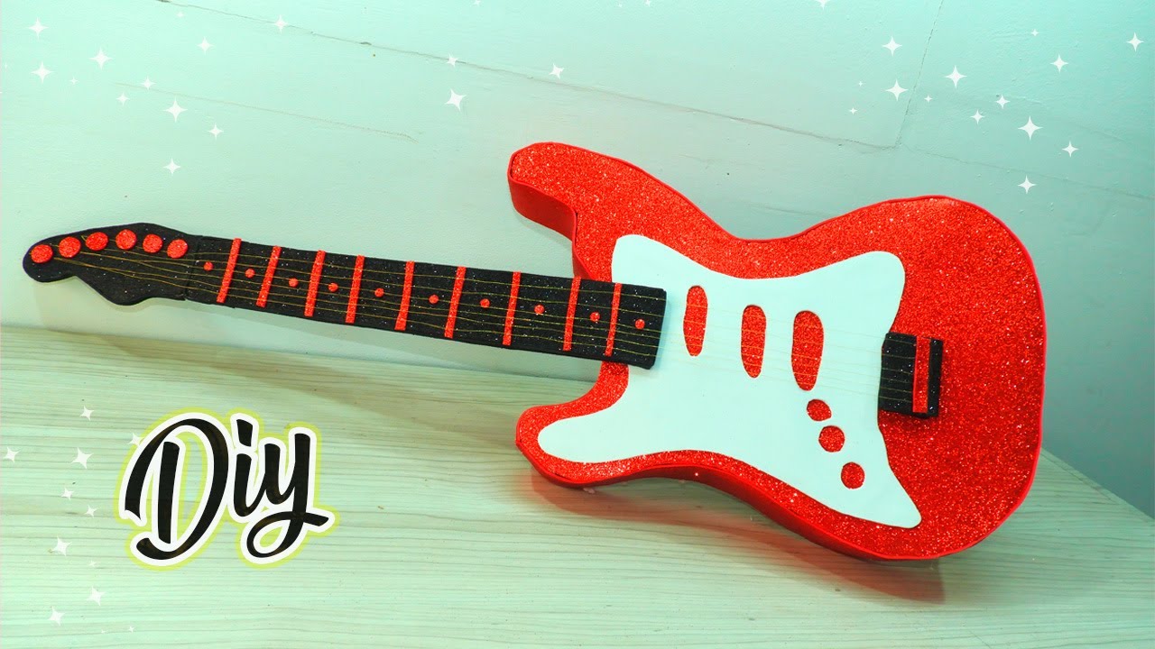 Como Hacer Una Guitarra Eléctrica De Cartón Youtube