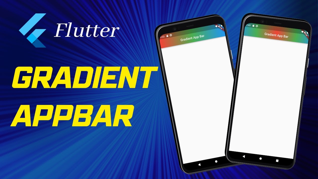 Flutter Gradient Appbar Gradient Background On Flutter Appbar Youtube