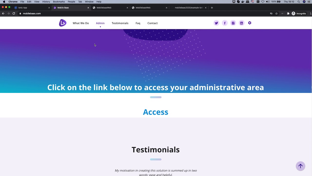 Sample Ionic Youtube