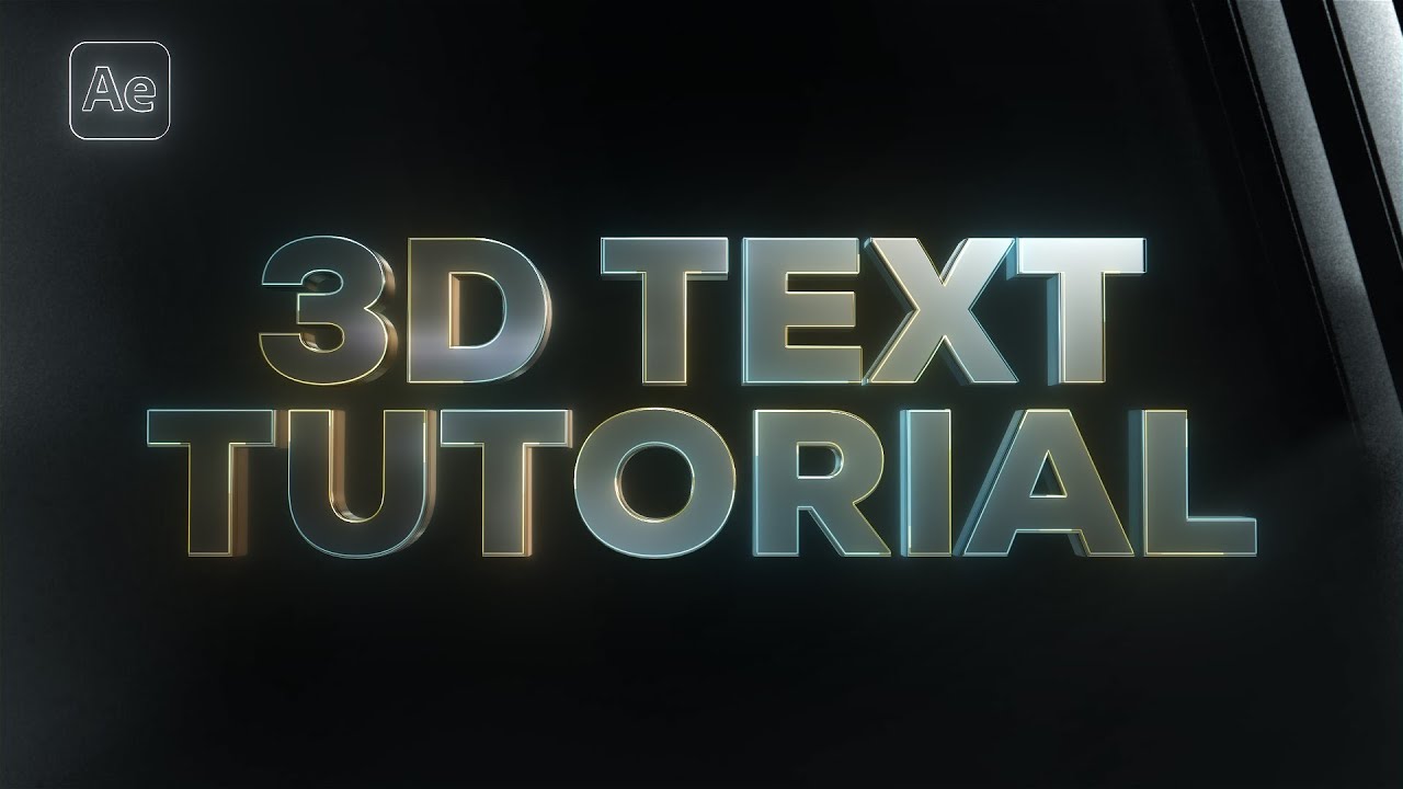 How To Make 3d Text In After Effects Element 3d Youtube