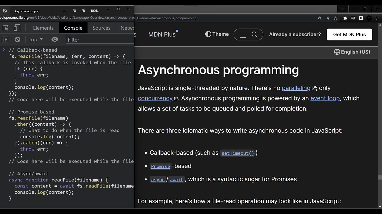 Javascript Asynchronous Programming Youtube