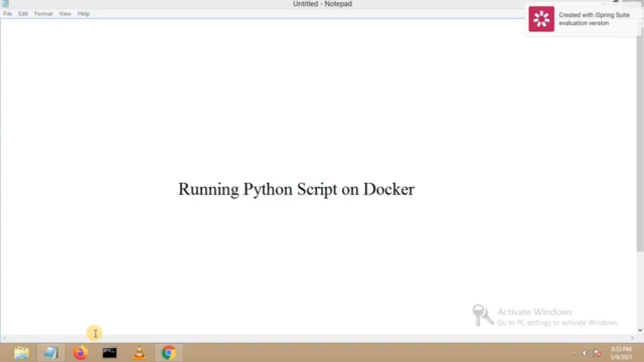 Running Python Script On Docker Youtube