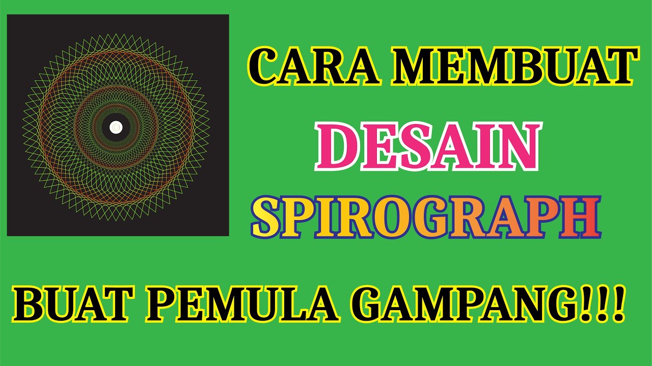 Tutorial Illustrator How To Make A Spirograph Design Part 1 Youtube
