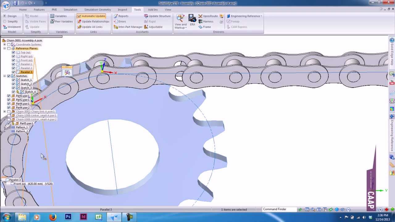 Solid Edge Patterns