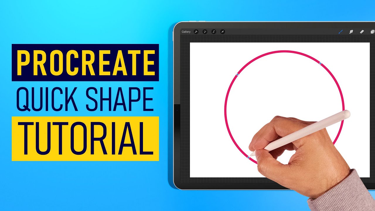 Procreate Quick Shape Tutorial Procreate Tips Youtube