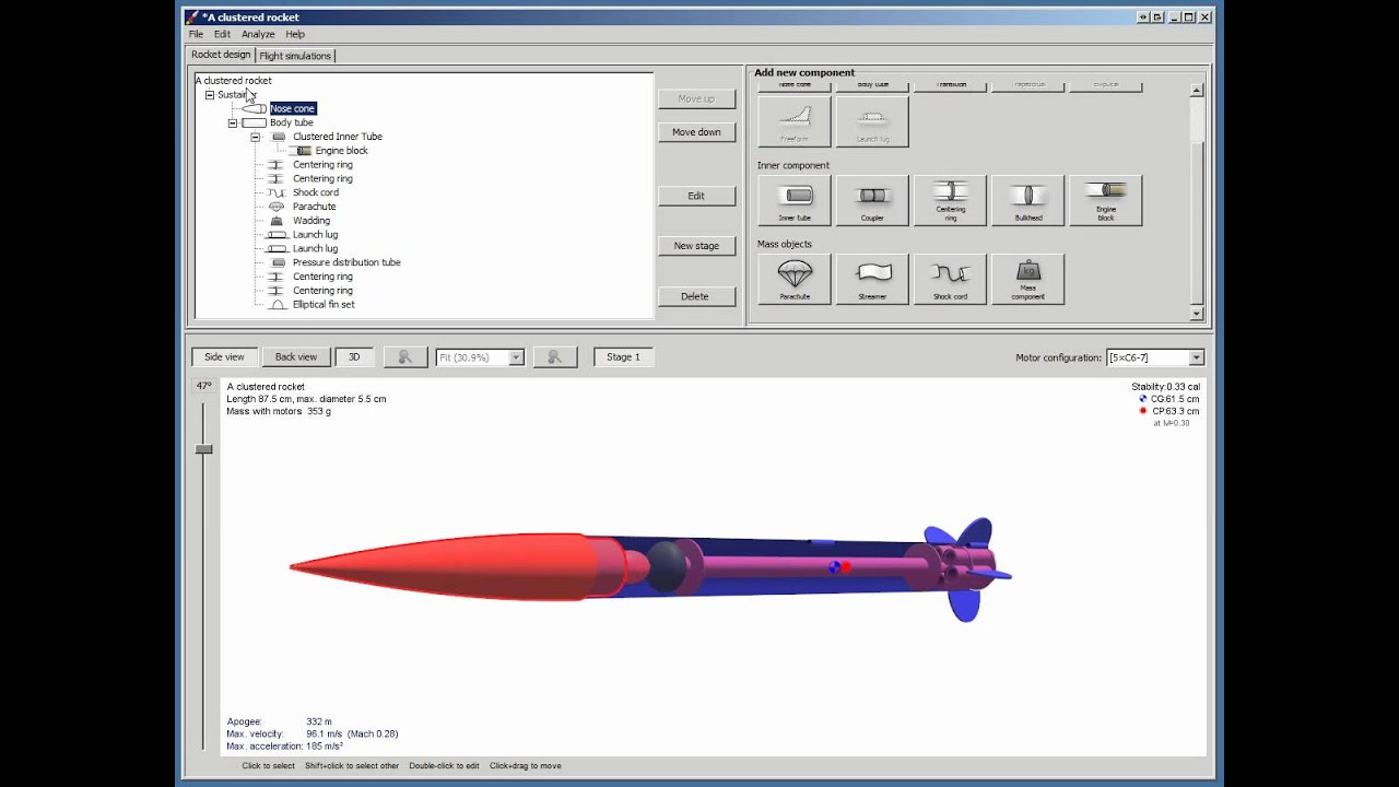 Openrocket 3d View Youtube