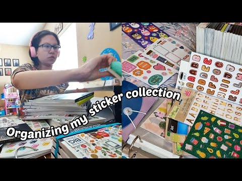 Organizing My Sticker Collection пёџ Youtube