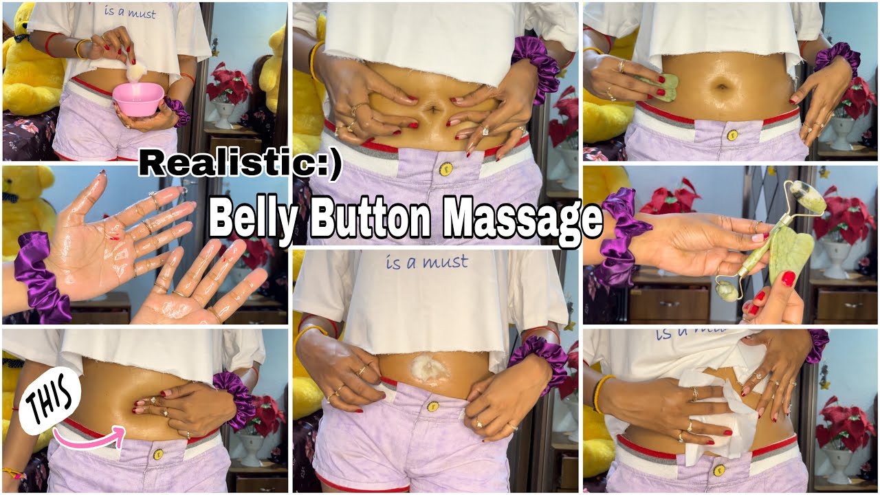 My Realistic Belly Button Massage How To Get Deep Navel Bellybutton