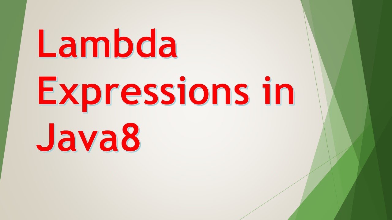15 Lambda Expressions In Java8 Part 1 Youtube