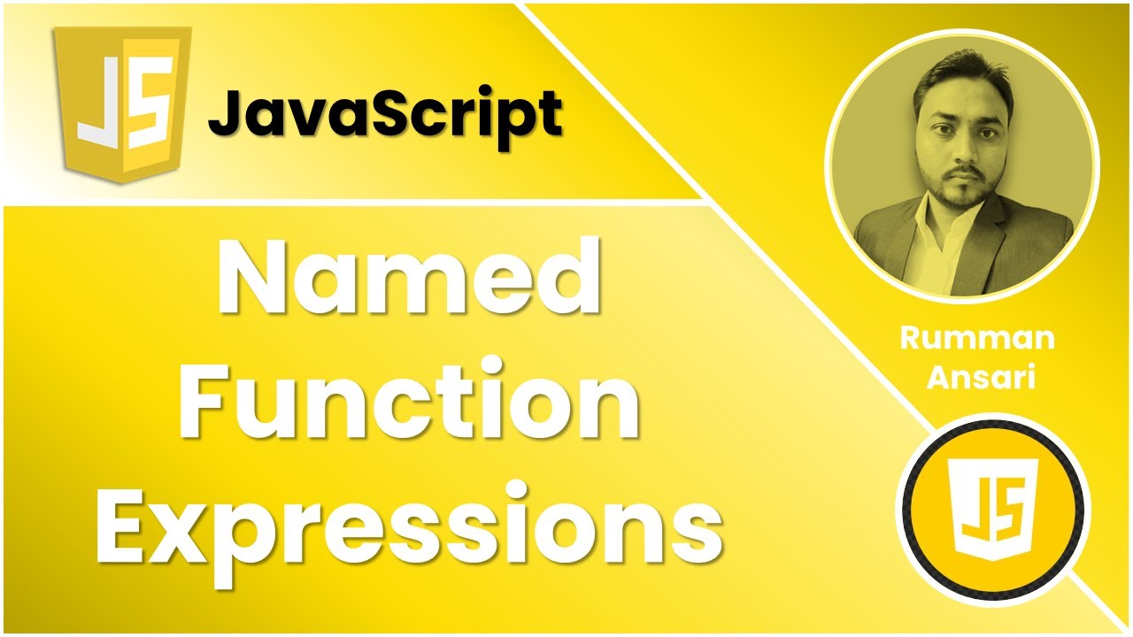Named Function Expressions In Javascript Youtube