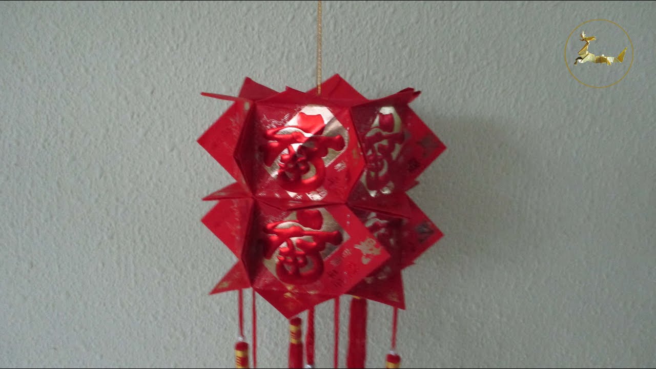 12 Unit Square Hongbao Lantern Cny Tutorial No 154 Youtube