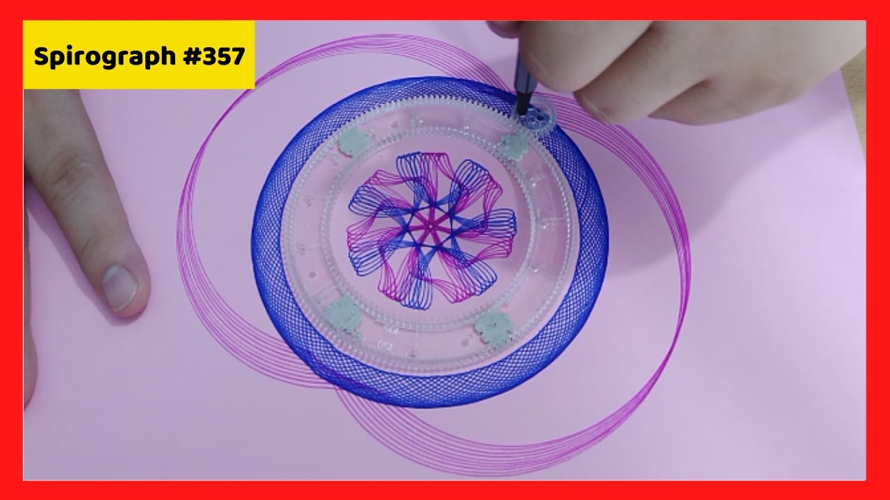 How To Draw Spirograph Spirograph Art 357 Youtube