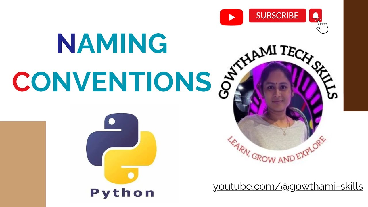 Lecture 13 Python Naming Conventions Youtube