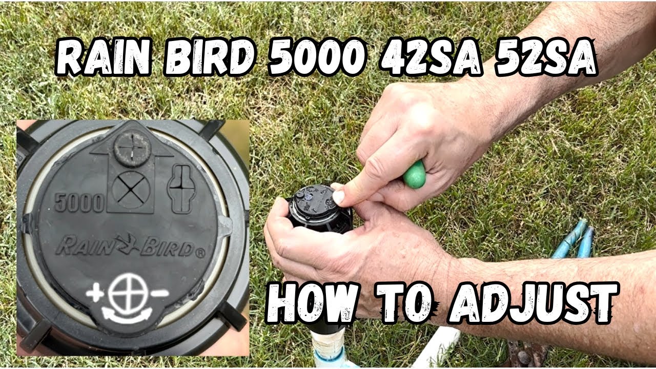 Rain Bird 5000 How To Adjust Rotor 42sa And 52sa Youtube