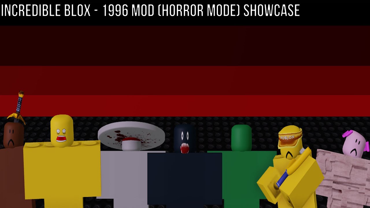 Roblox Incredible Blox 1996 Mod Horror Mode Showcase Youtube