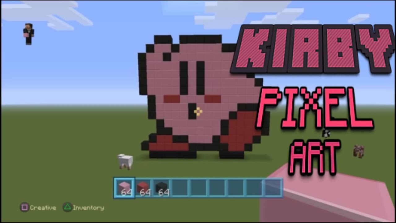 Easy Kirby Pixel Art Tutorial Youtube