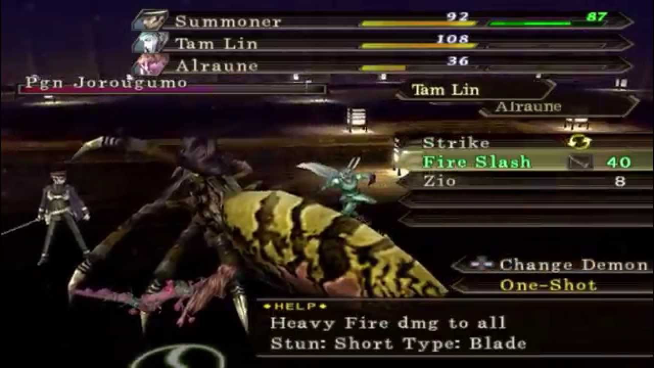 Shin Megami Tensei Devil Summoner 2 Pcsx2 60fps Youtube
