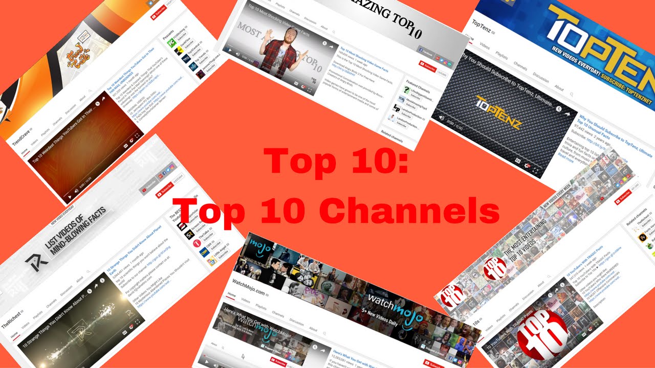 Top 10 Top 10 Channels Youtube