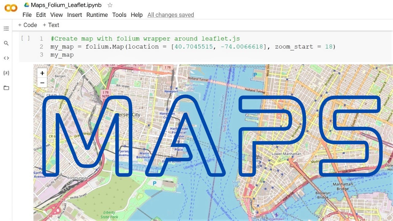 Interactive Maps In Python On Colab Folium Geopandas Youtube