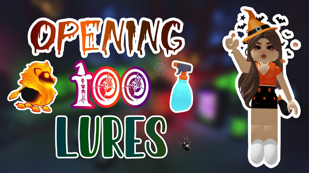 Opening 100 Lures Adopt Me Youtube